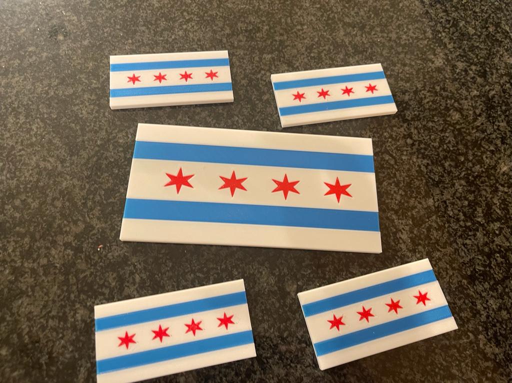 Chicago Flag by mikebad | Download free STL model | Printables.com