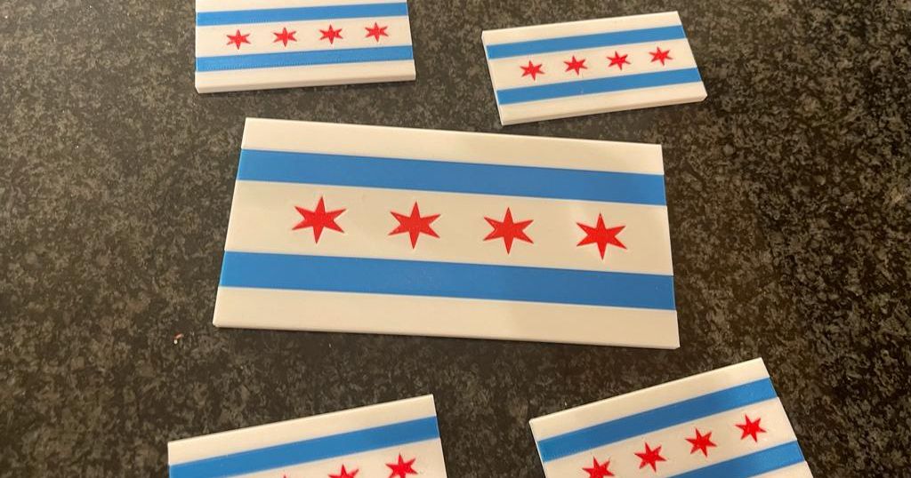 Chicago Flag by mikebad | Download free STL model | Printables.com