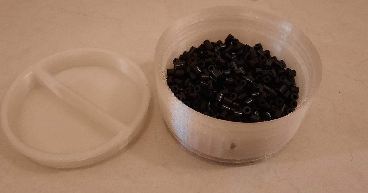 Powerful Blad - stackable threaded storage container for Hama/Perler ...