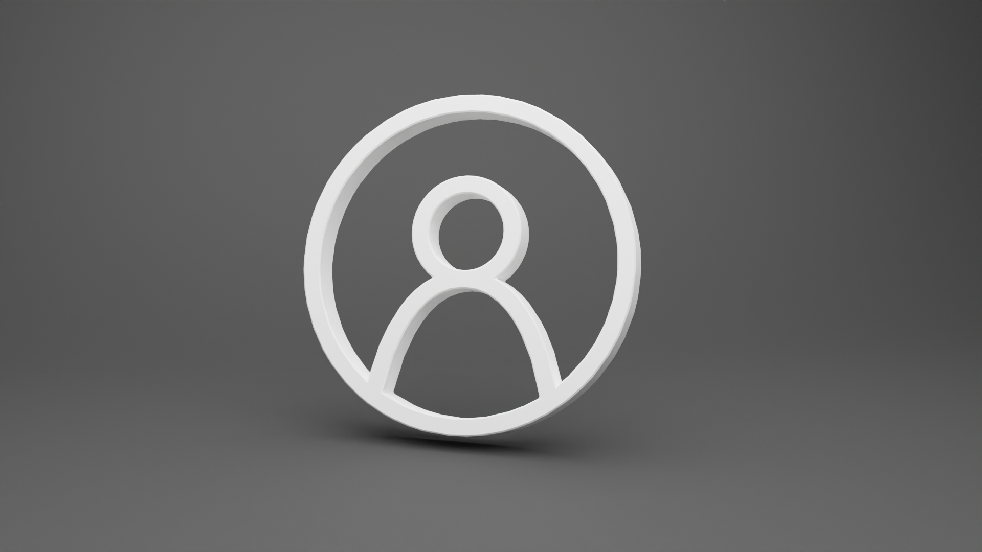 3D Profile Picture Icon by Cooldude | Download free STL model ...