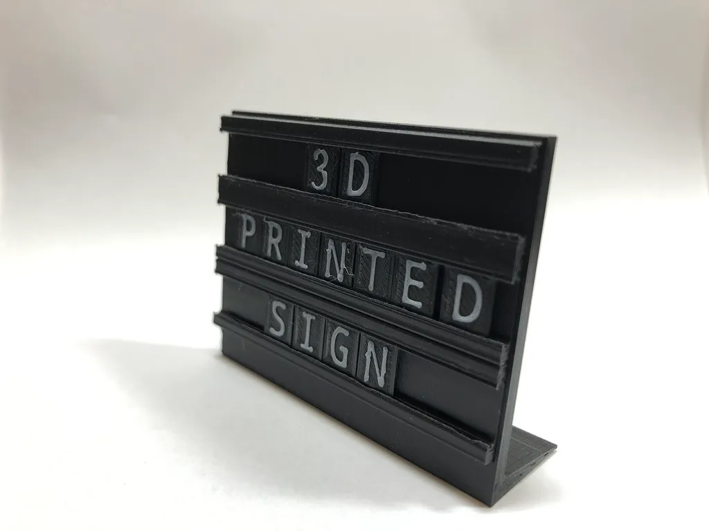 Changeable Sign! by it138 | Download free STL model | Printables.com