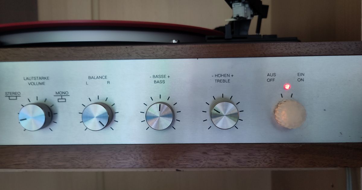 Dual turntable POWER Knob by Patrick | Download free STL model ... Dual turntable POWER Knob by Patrick | Download free STL model ...