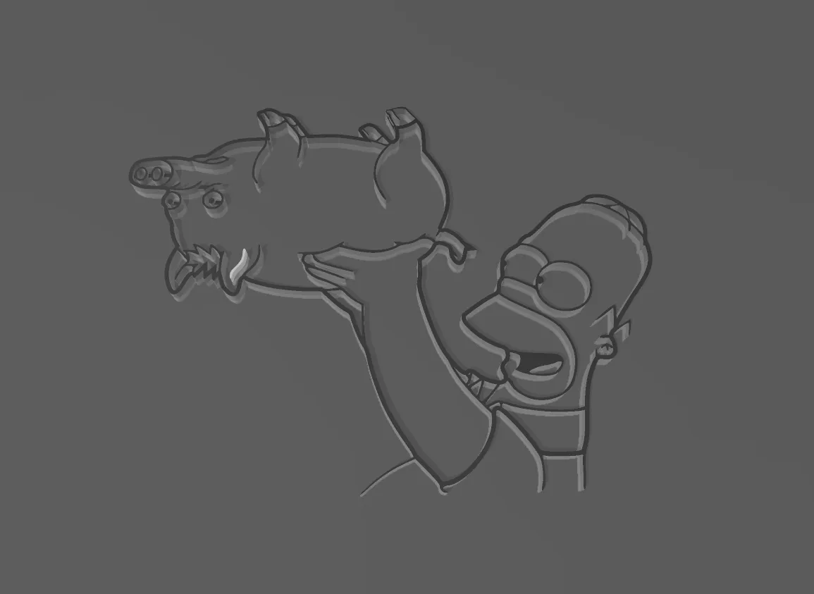 Spiderschwein & Homer Simpson / Spiderpig & Homer Simpson by Johination ...