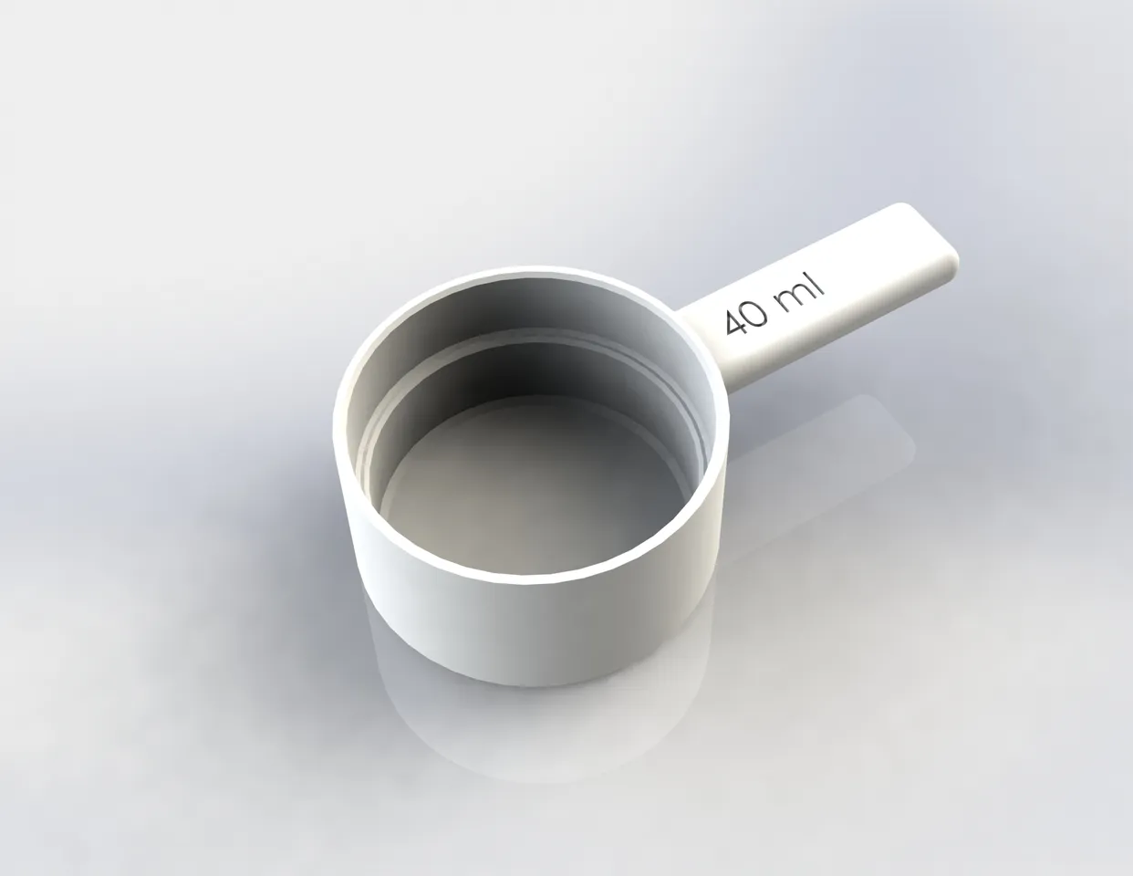 Measuring cup / spoon 40ml by asjolund | Download free STL model ...
