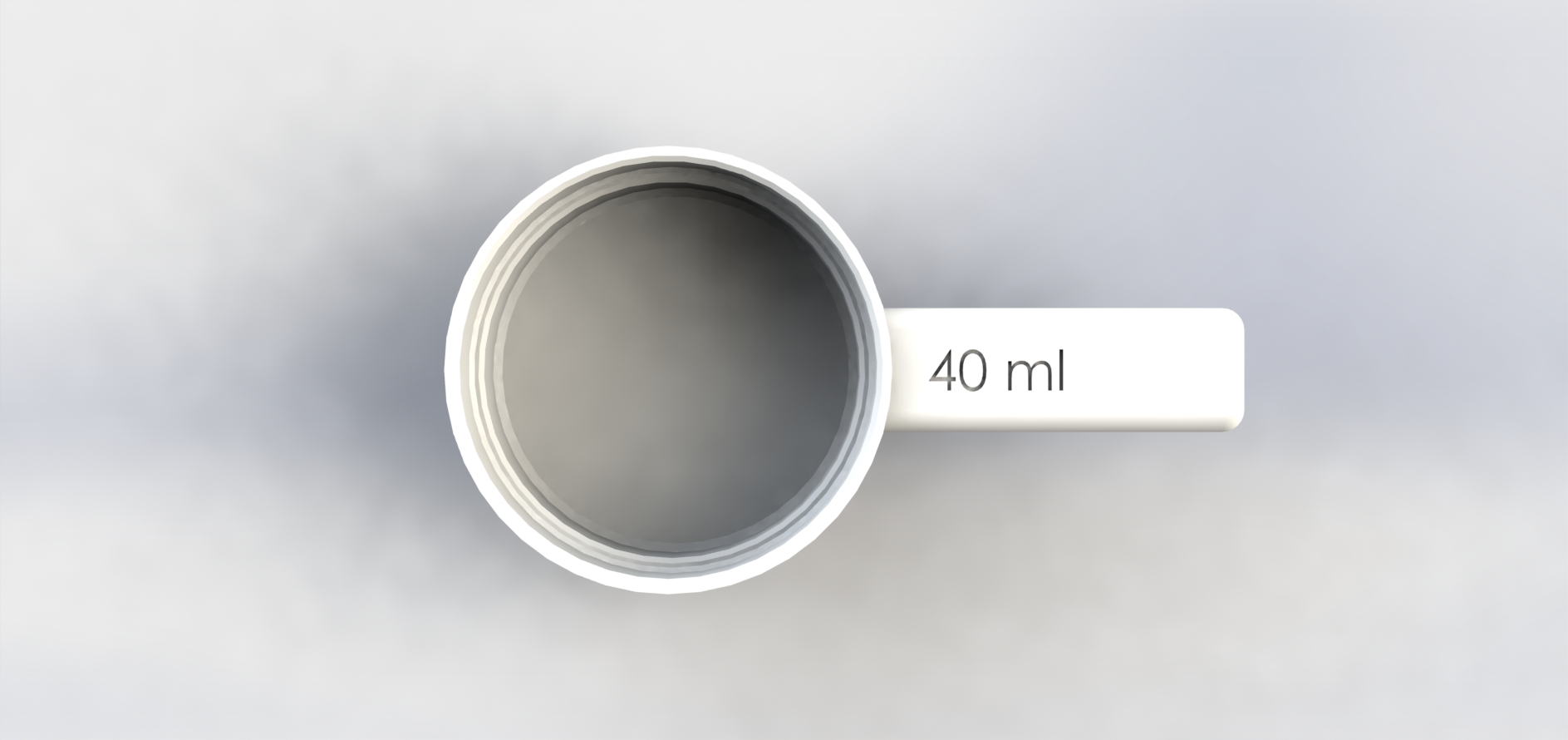 Measuring cup / spoon 40ml by asjolund | Download free STL model ...