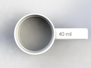 Measuring cup / spoon 40ml by asjolund | Download free STL model ...