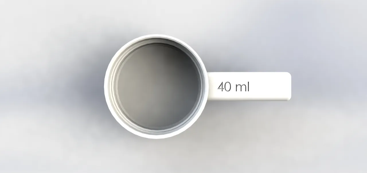 Measuring cup / spoon 40ml by asjolund | Download free STL model ...