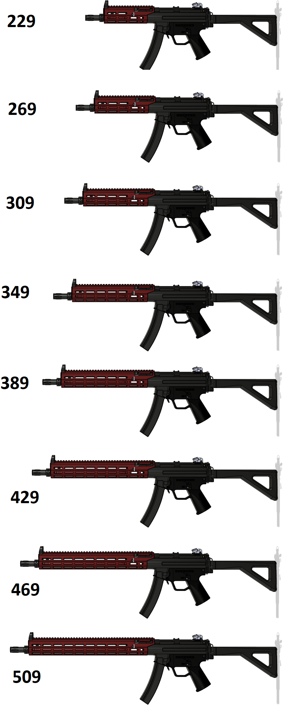 MP5K Long M-lok Conversion (AIRSOFT) by Saniainen | Download free STL ...