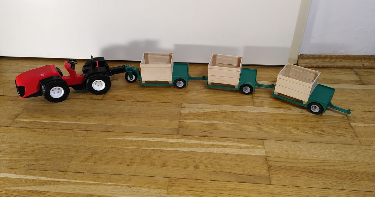 1:16 Toy - Harvesting Train Carts by Rene Pöschl | Download free STL ...