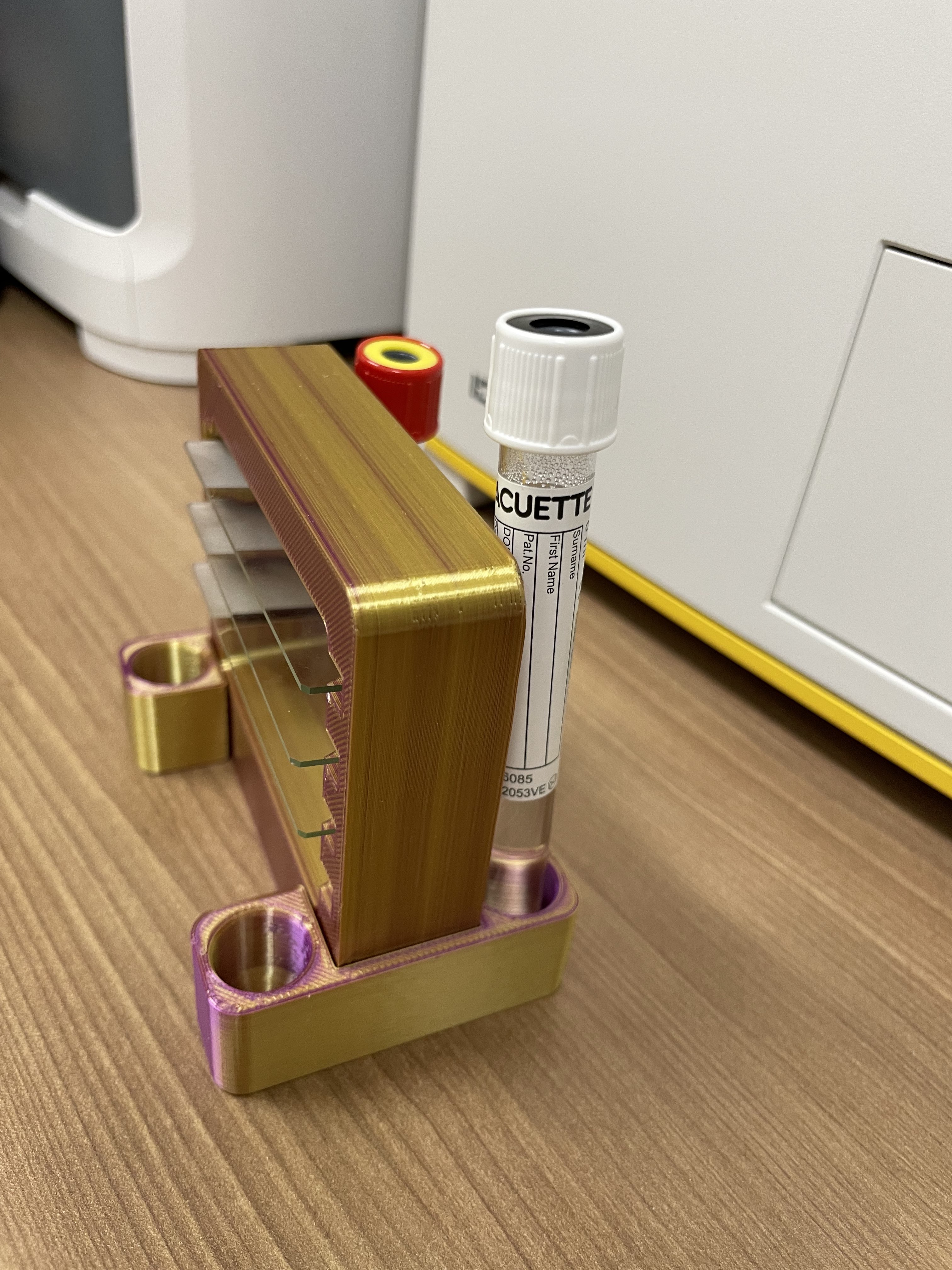 Slide drying stand with test tube holder by Adam | Download free STL ...