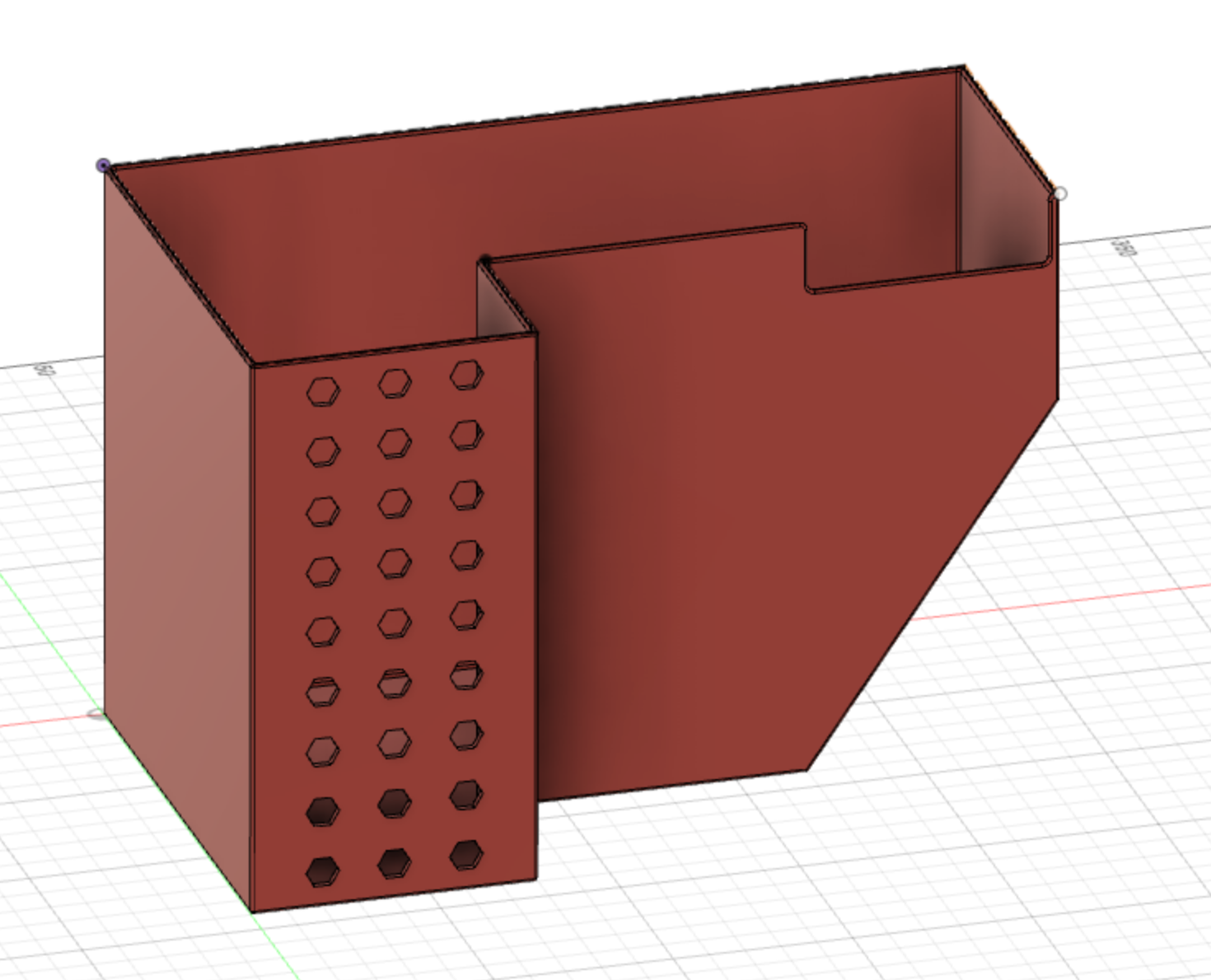 Bambu Lab P1P Purge Box with 90 degrees inside corner by 3D Print Fun ...