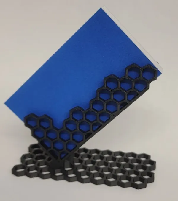 Hexagon Tilted Business Card Holder by Mustard Rat | Download free STL ...