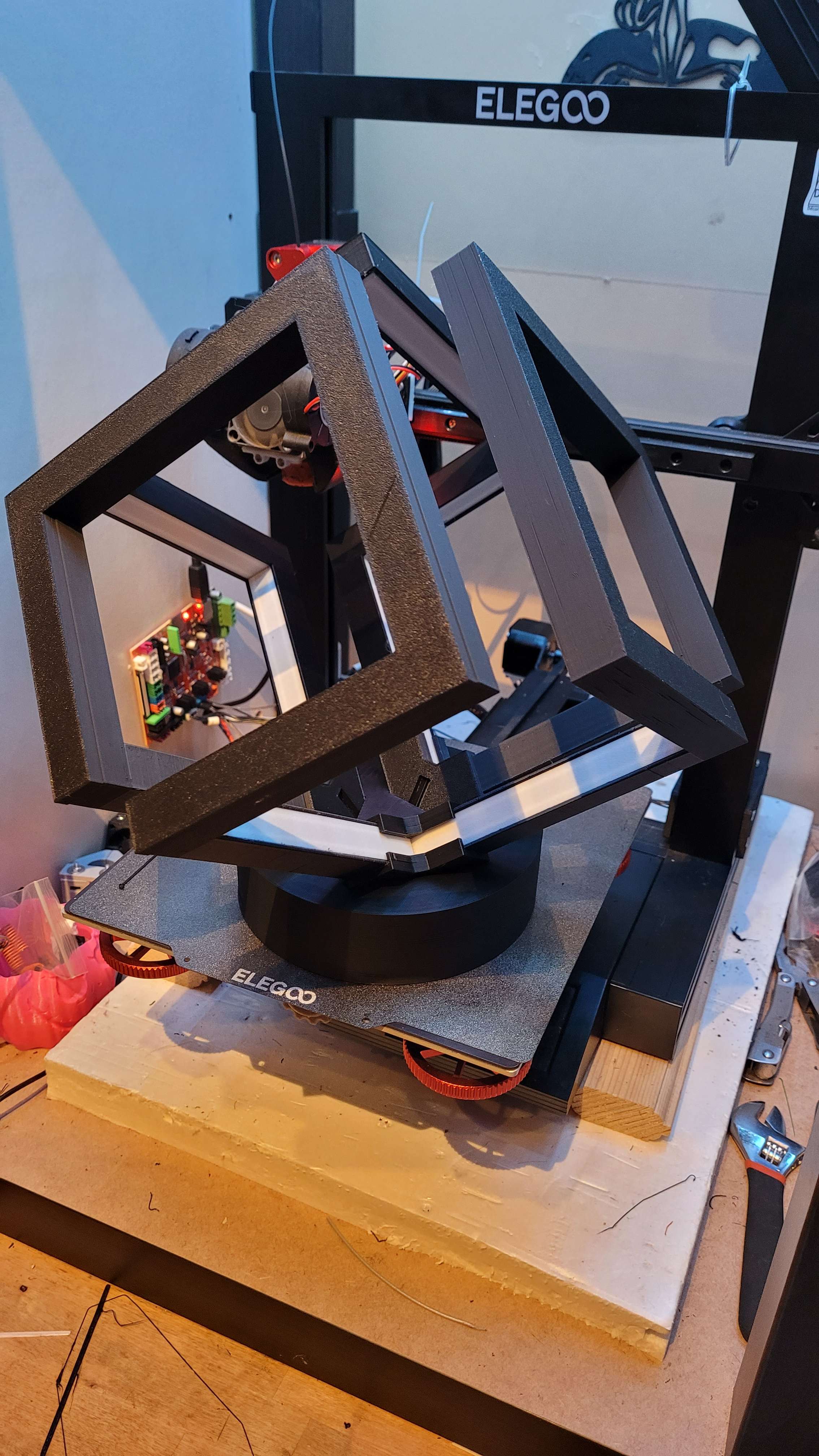 Base For Led Infinity Cube Light By Ecaze Download Free Stl Model 