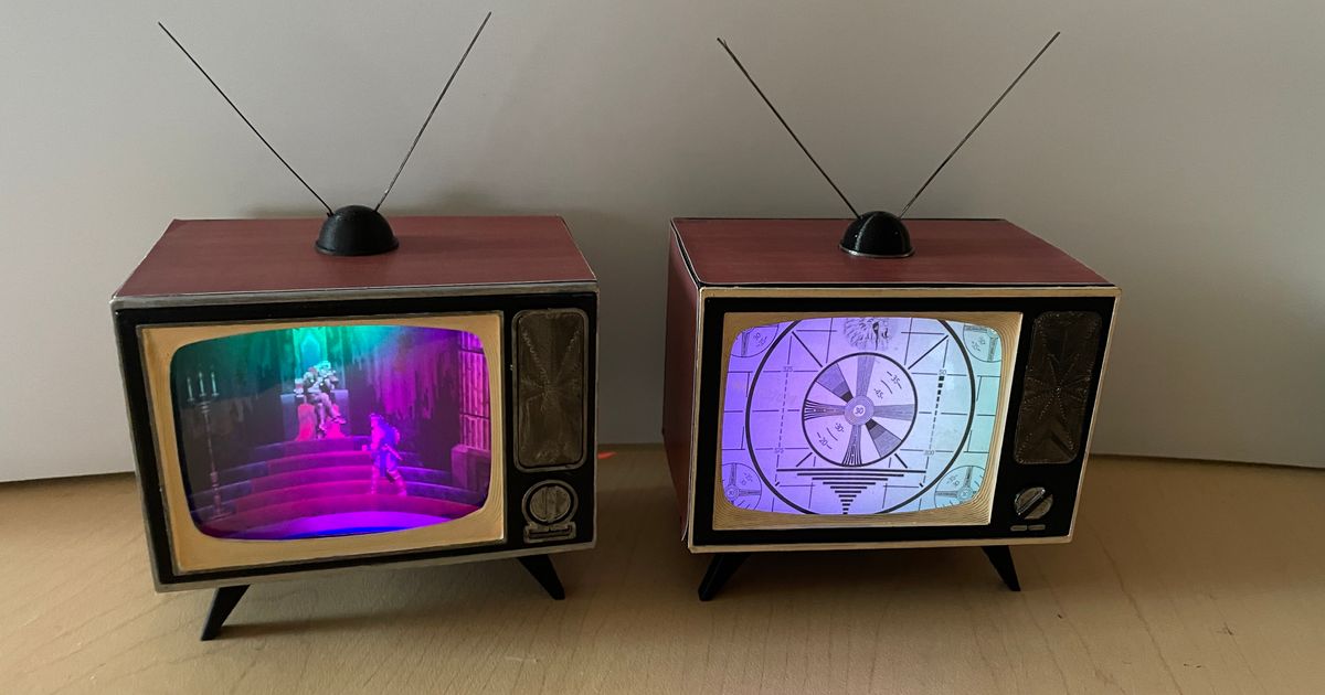 4" Mini TV Prop - Rev 1. by Max Sterling | Download free STL model ...