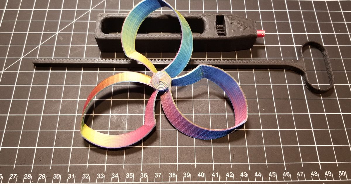 #0061 Toroidal Tri-Lobe Rotor/Propeller by BuildX | Download free STL ...