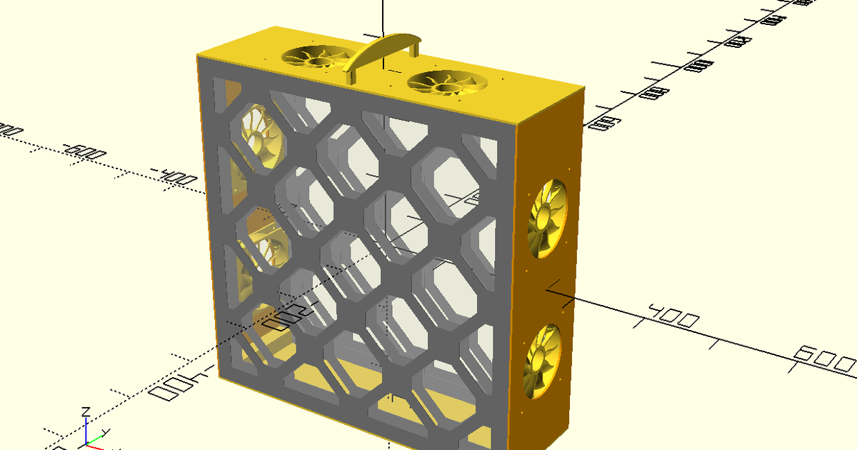 Case Fan DIY Air Purifier by gringer | Download free STL model ...