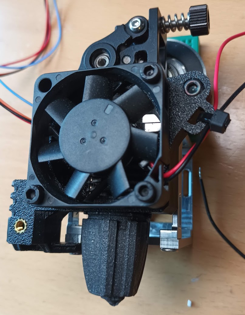 40mm fan and 8mm probe holder for VZbot ratrig printhead and extruder ...