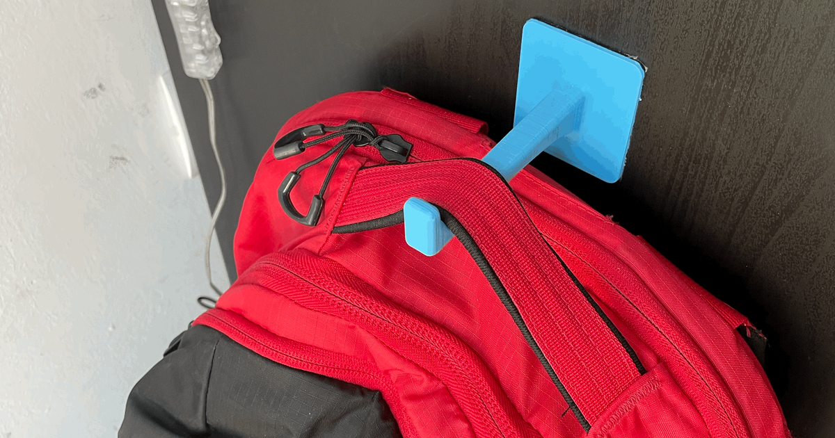hook / holder for backpack by lore_3d | Download free STL model ...