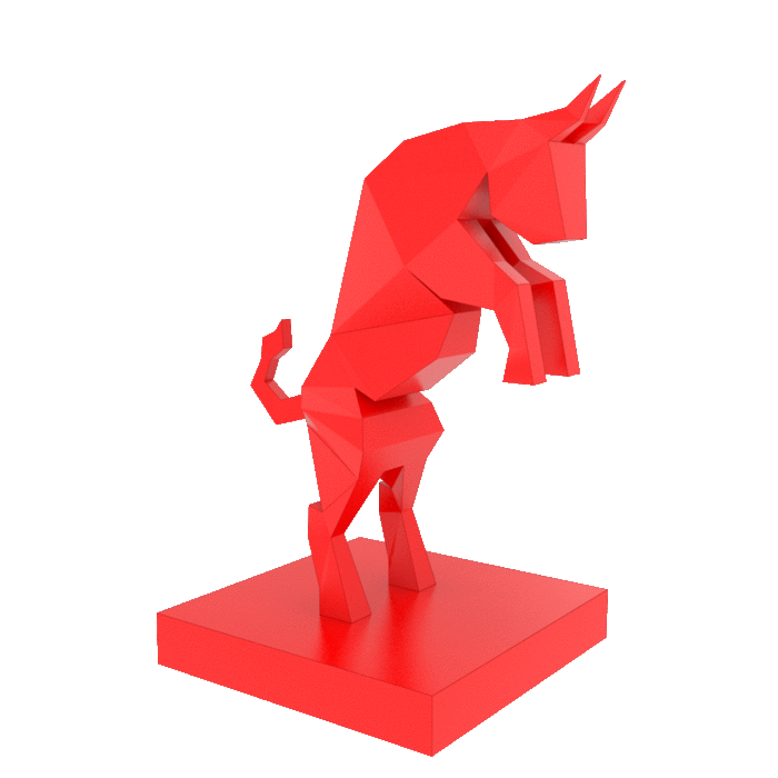 REARING BULL LOWPOLY by Dom Cis | Download free STL model | Printables.com
