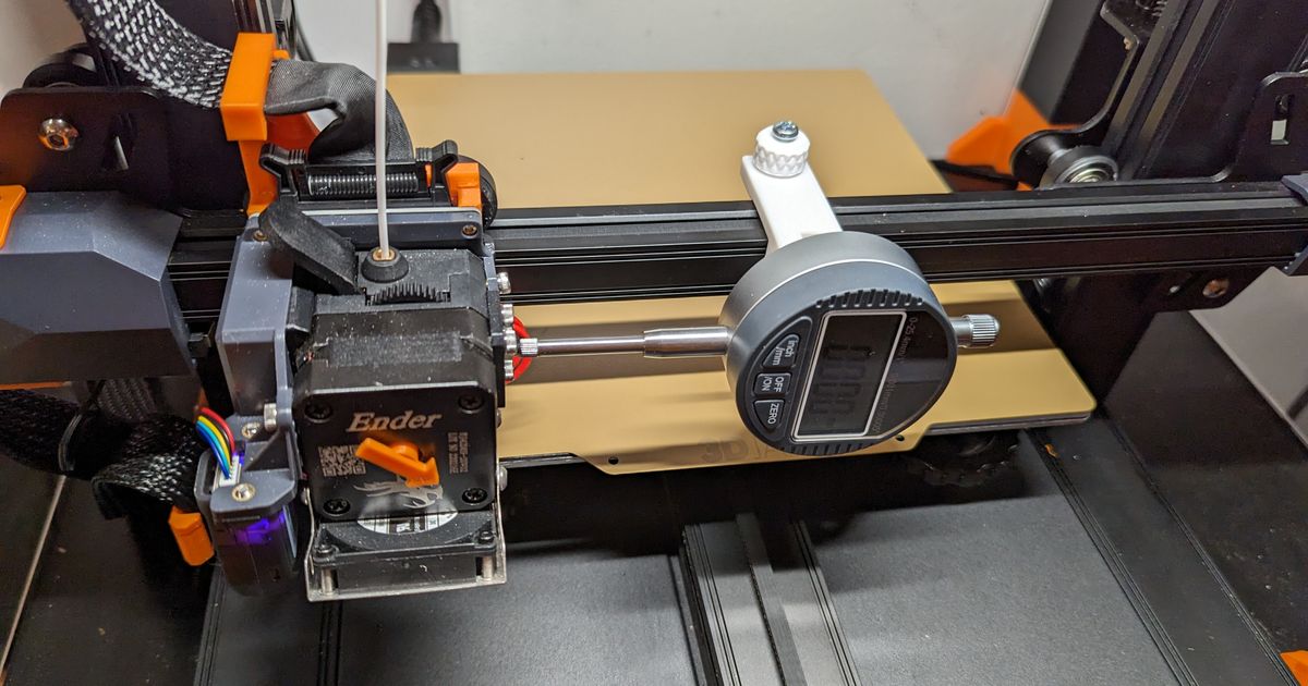 Ender 3 S1 X Bar Mount For Dial Digital Indicator Rotated Version ender-3-s1-x-bar-mount-for-dial-digital-indicator-rotated-version