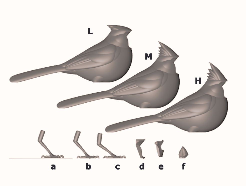 Northern Cardinal "puzzle" by GreenCopper | Download free STL model ...