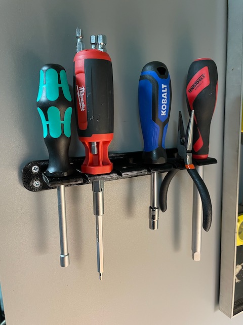 Wall mount hand tool holder by ronguest | Download free STL model ...