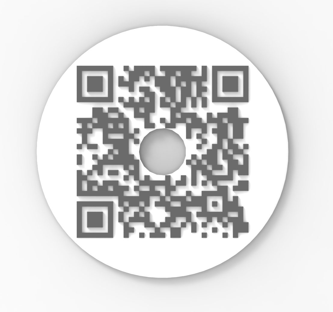 Rick Roll qr 45rpm record adapter by B | Download free STL model ...