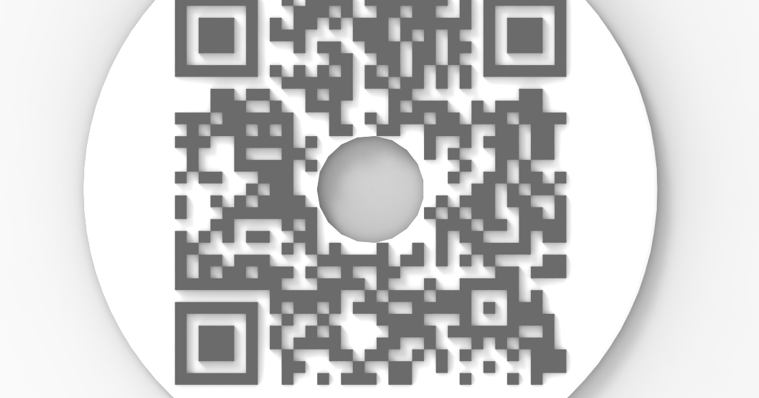 Rick Roll qr 45rpm record adapter by B | Download free STL model ...