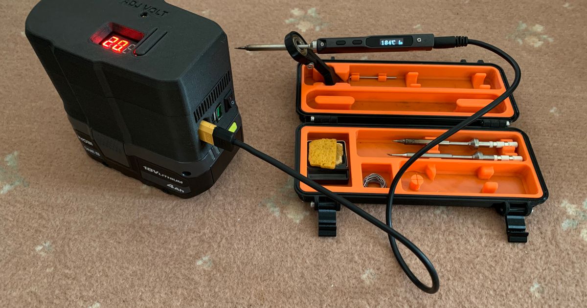 Ryobi 18v Power Station (USB-A, USB-C and XT60 outputs) by P1xellat3d ...