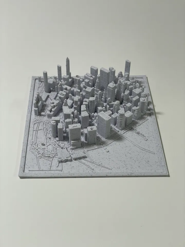 Downtown Manhattan Topo Map by Plaground3d | Download free STL model ...