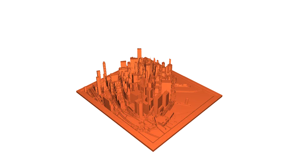 Downtown Manhattan Topo Map by Plaground3d | Download free STL model ...