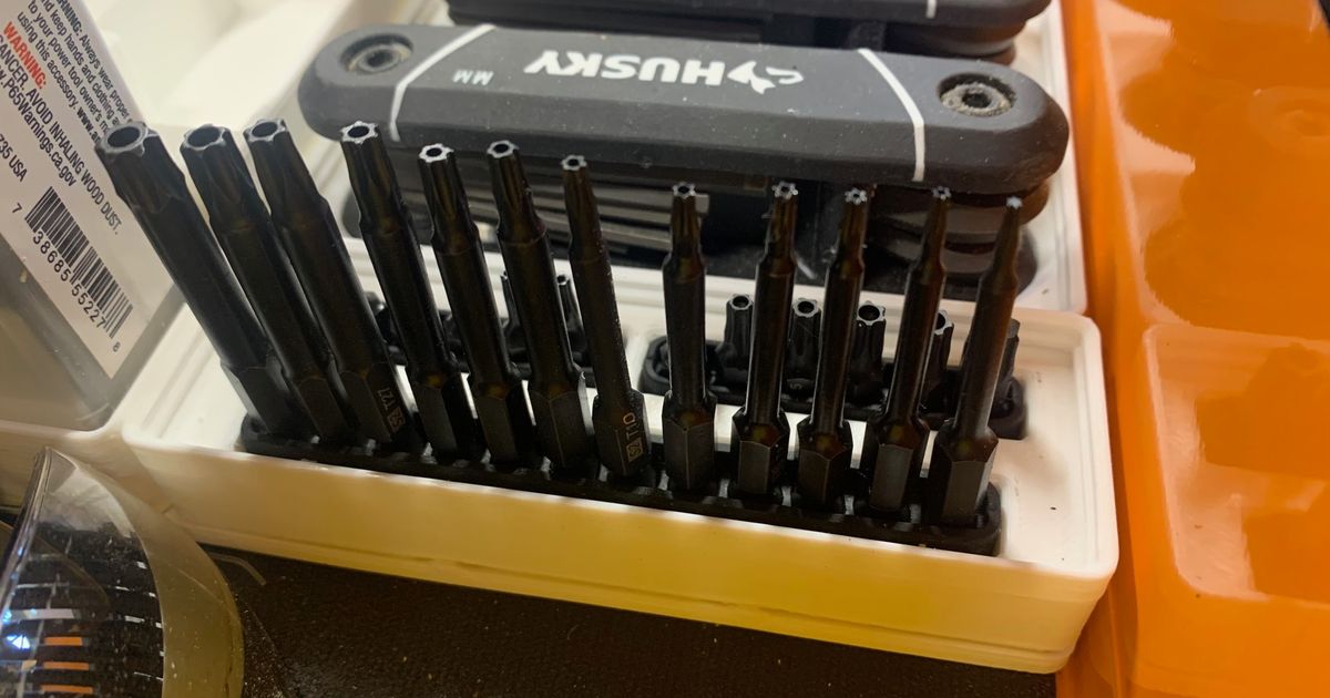 Gridfinity - Torx Bit Set Holder by JohnMartin | Download free STL ...