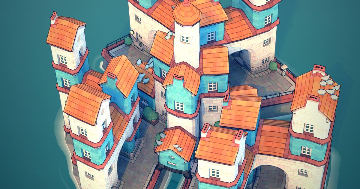 mini city (09) by Low-Poly Martino | Download free STL model ...