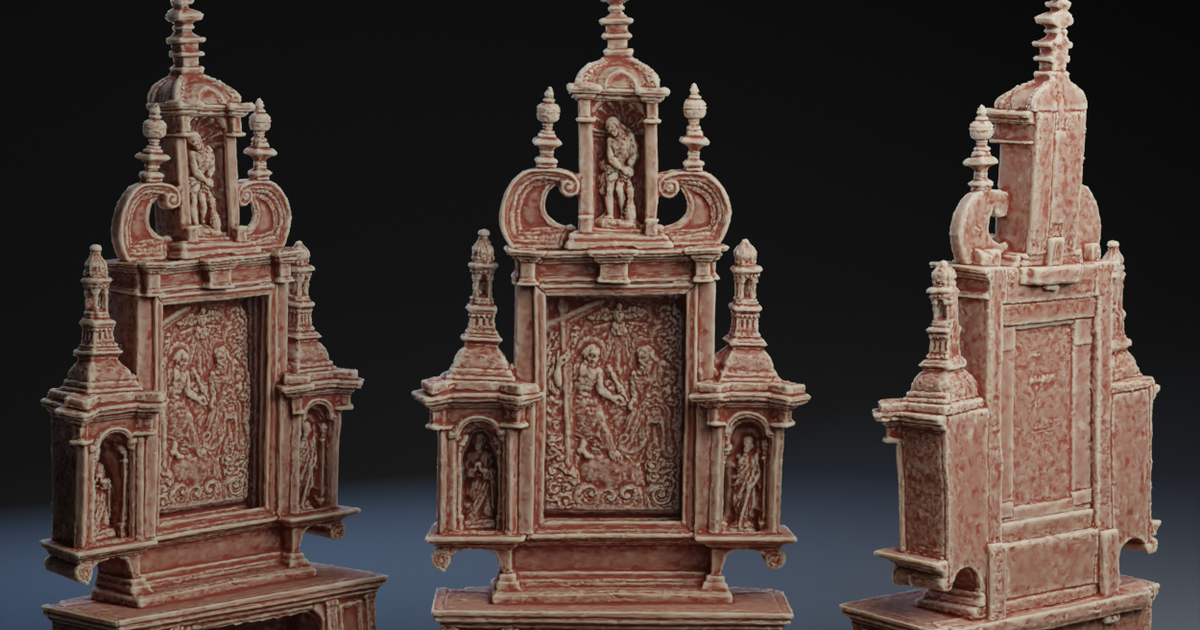 Altar Retable (Cabinet) by Peter Farell | Download free STL model ...