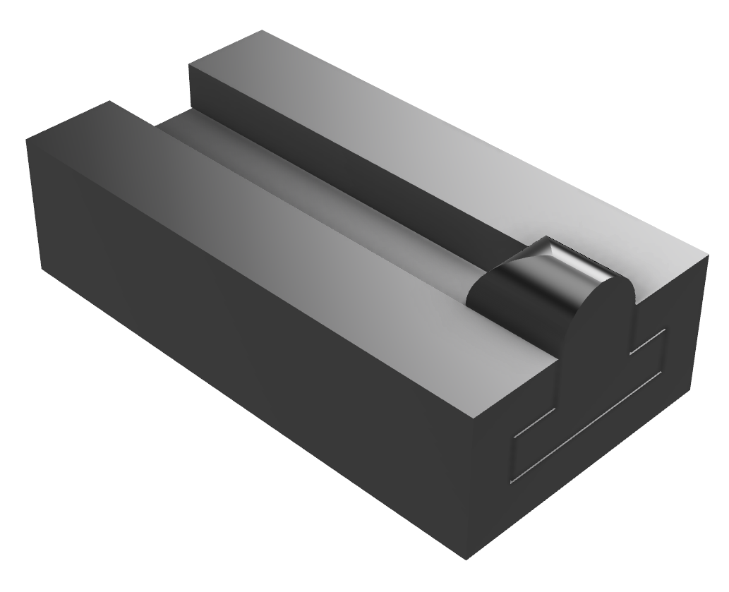 Mini sliding lock - Mini verrou coulissant (Printed in place) by ...