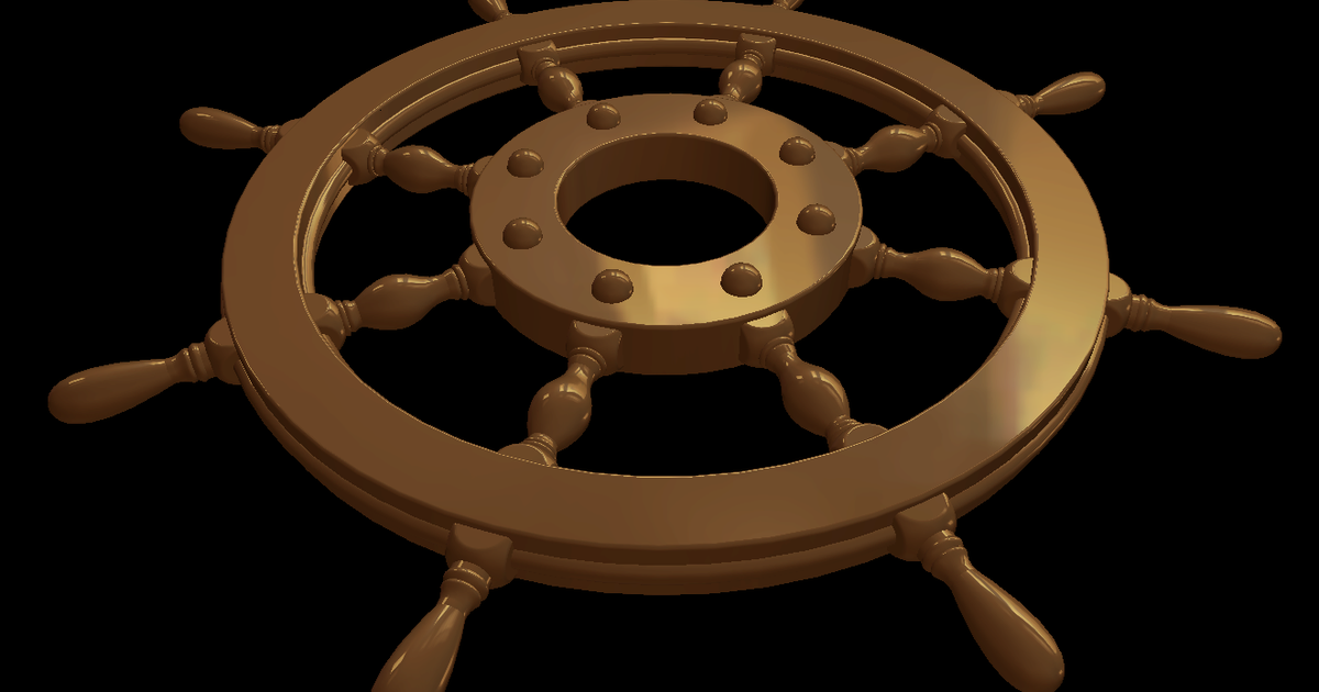 45 Record Adapter Ship steering wheel by Dirac Arts | Download free STL ...