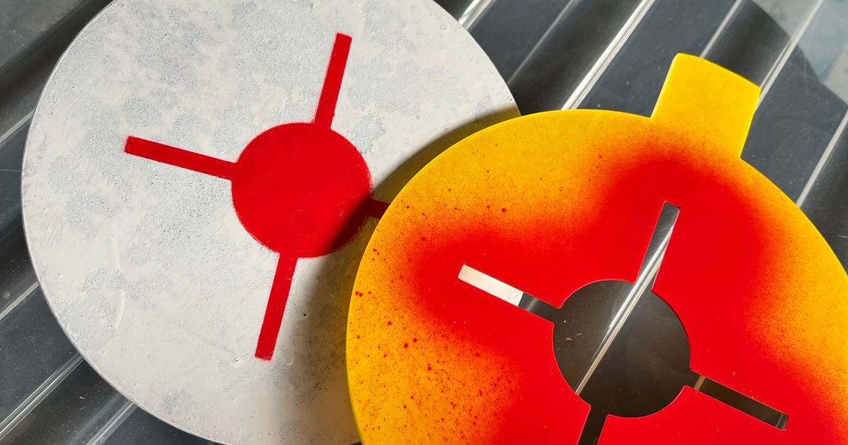 Target / bullseye Stencil by 3DJourney | Download free STL model ...