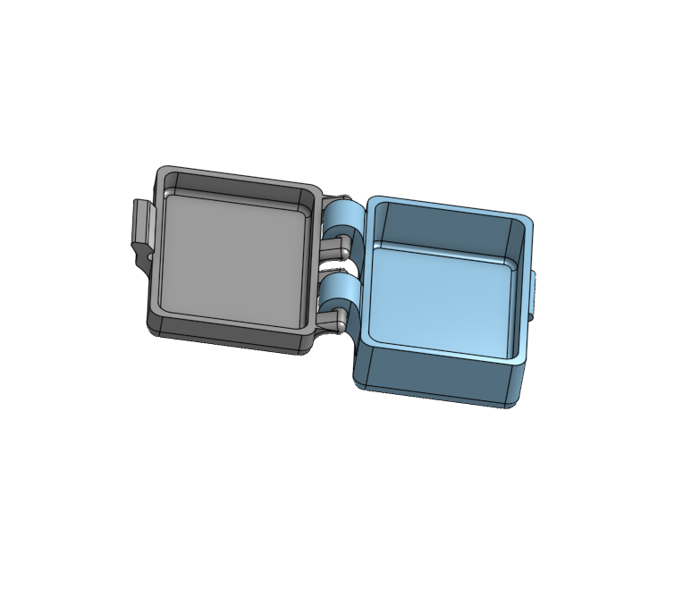 Hinged Box with Clasp - Parametric Print in Place by kaje | Download free STL model | Printables.com