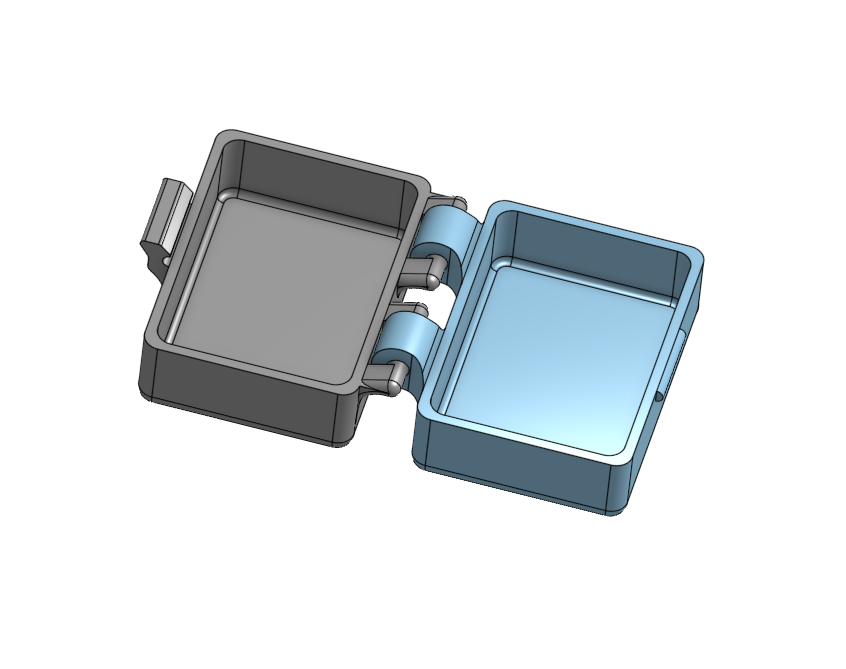 Hinged Box with Clasp - Parametric Print in Place by kaje | Download free STL model | Printables.com