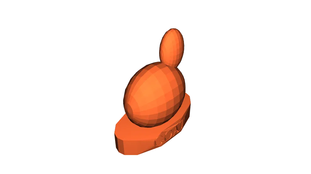 Low Poly G.O.A.T. Trophy by Dr. Wombatson | Download free STL model ...