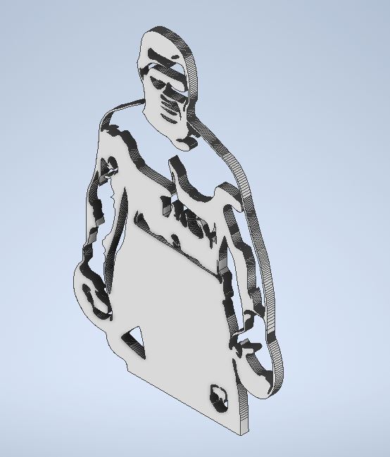 Mike Tyson Outline 2D Wall Art od autora kasper christensen | Stáhněte ...