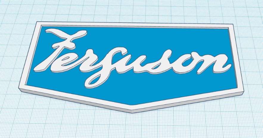 Ferguson Tractor Logo by FergusonTEA | Download free STL model ...