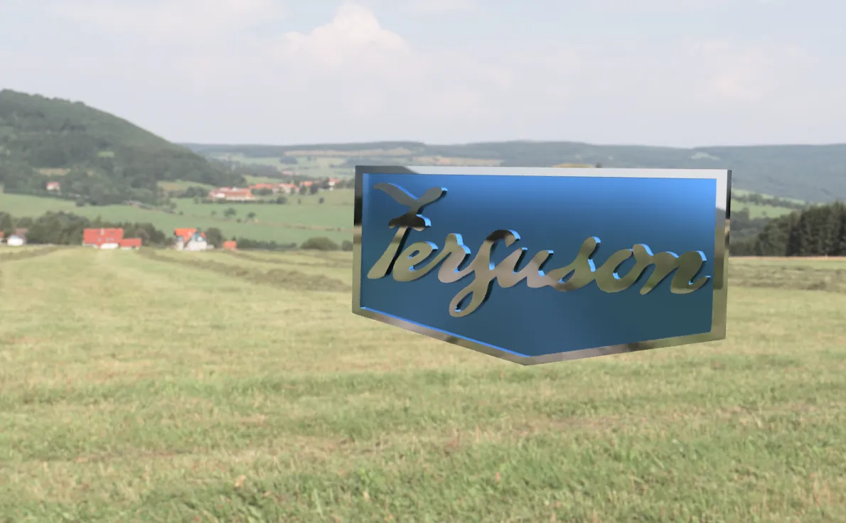 Ferguson Tractor Logo by FergusonTEA | Download free STL model ...