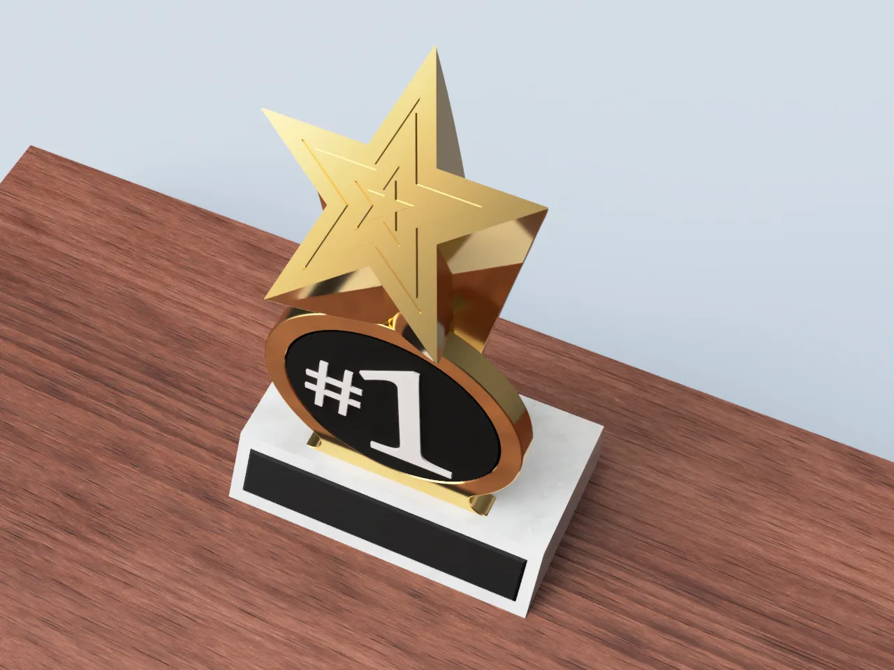 Starry Trophy - Add Your Own Title by JamesThePrinter | Download free ...