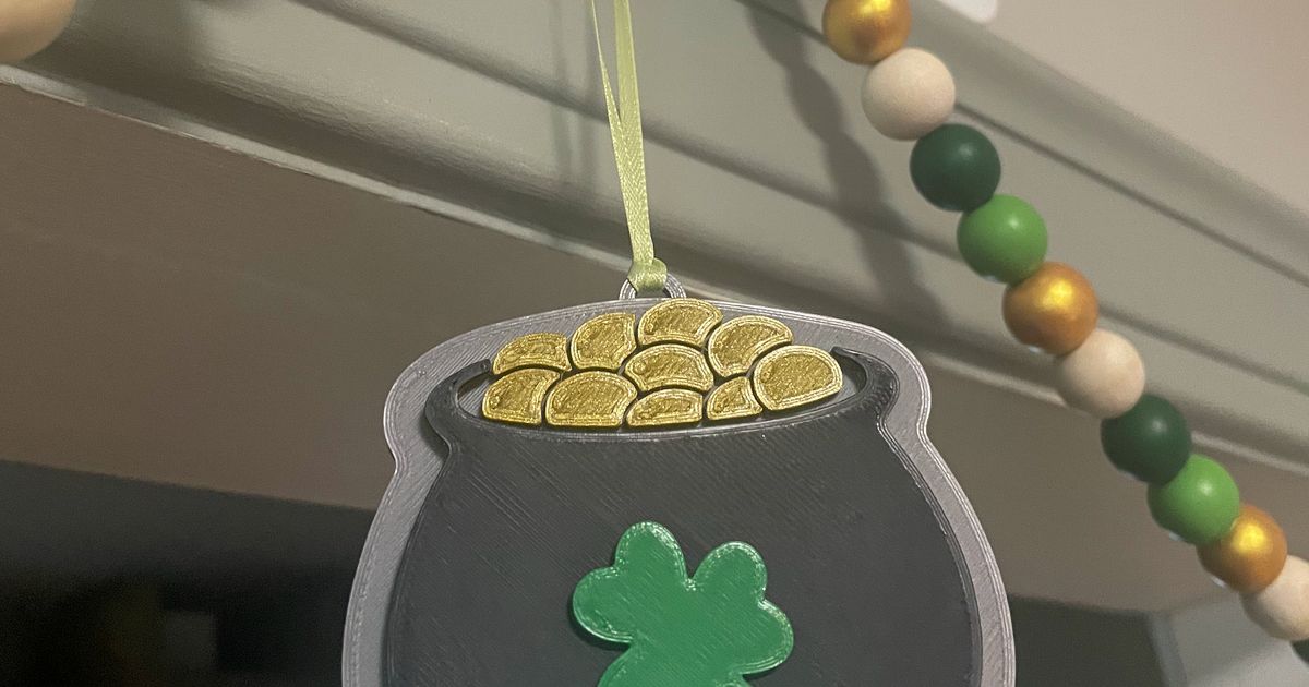 Pot of Gold Hanging St. Patrick's Decoration by sipple | Download free ...