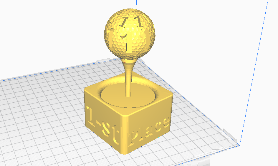 Golf 1-st place by K@Яi | Download free STL model | Printables.com