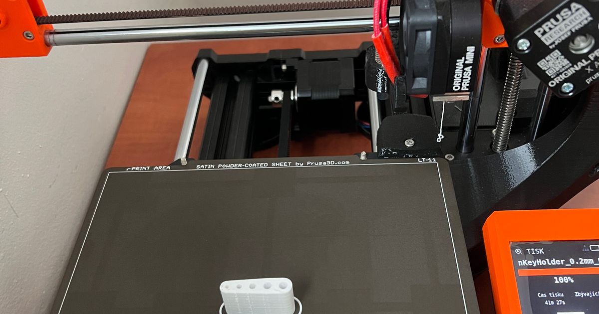Parameterized Allen Key Inbus Holder With Round Holes Prusa Mini Set By Duncan Download