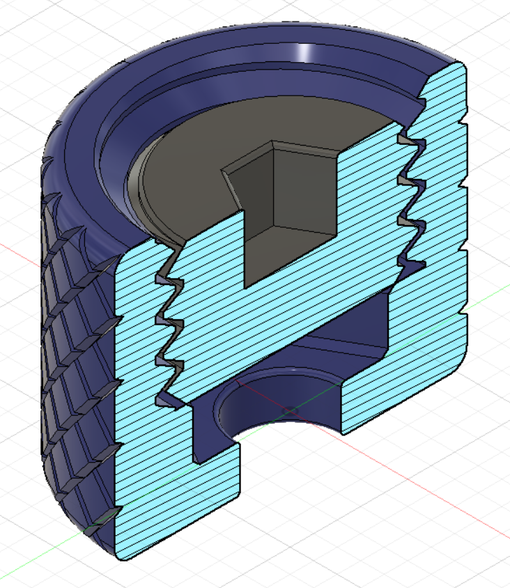 Knurled Thumbscrew M4 by PeterDesigns | Download free STL model ...