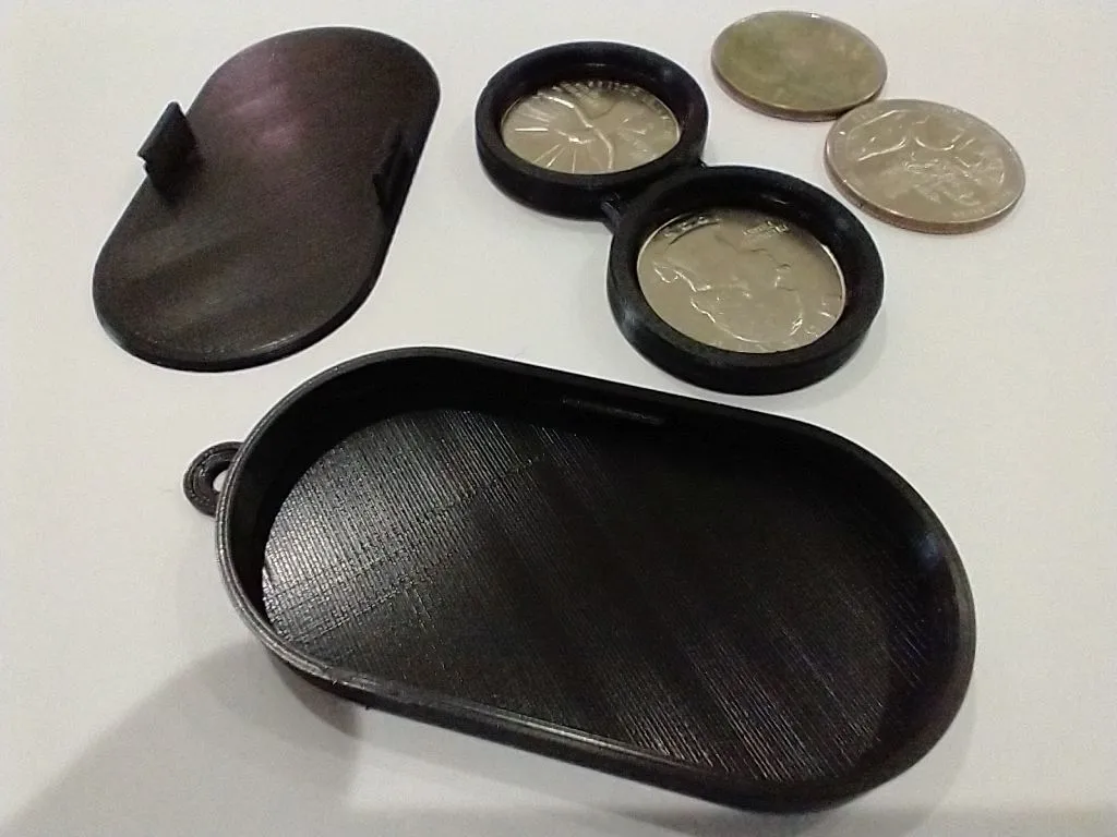 Coin Holder / Keychain Pendant by Fergy7 | Download free STL model ...