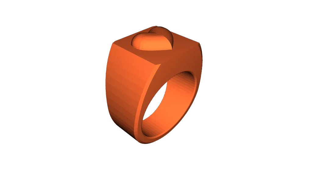 Heart Ring by Mumbo the Creator | Download free STL model | Printables.com